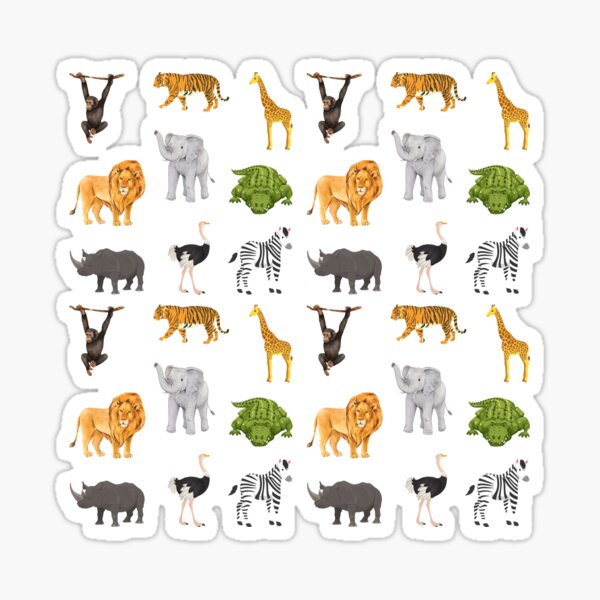 "Mega Animal Sticker Pack **Select Extra Large**" Sticker for Sale by ...