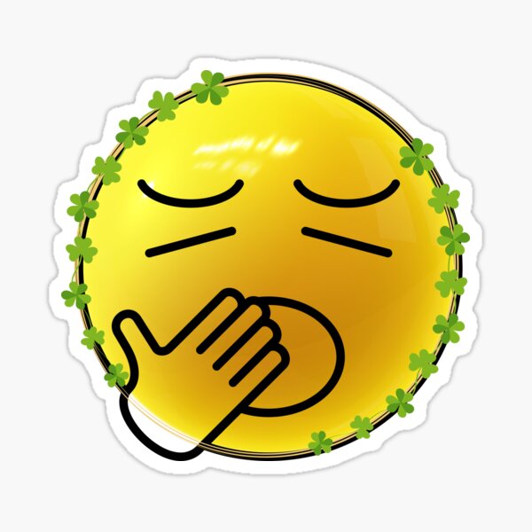 "Yawn Emoji" Sticker for Sale by Ora24 | Redbubble