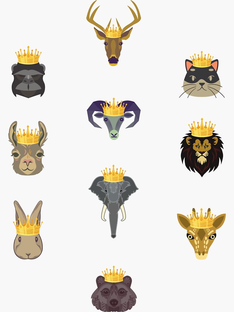 "Royal Animal Pack" Sticker for Sale by Mhayra | Redbubble