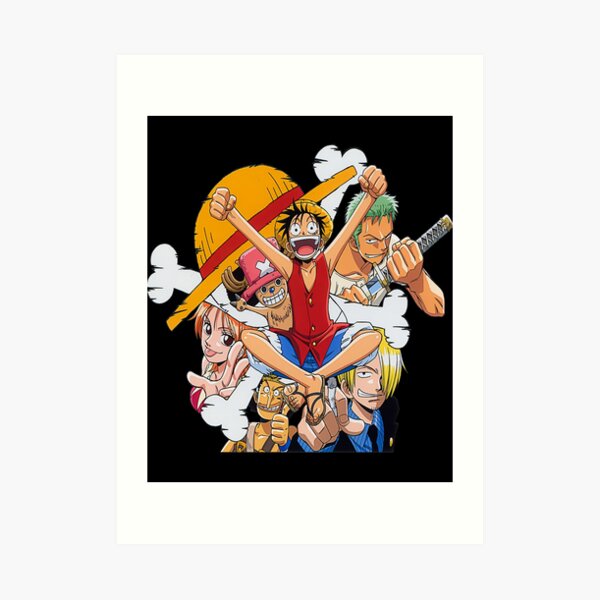 "one piece, luffy, monkey d luffy, one piece anime" Art Print for Sale ...