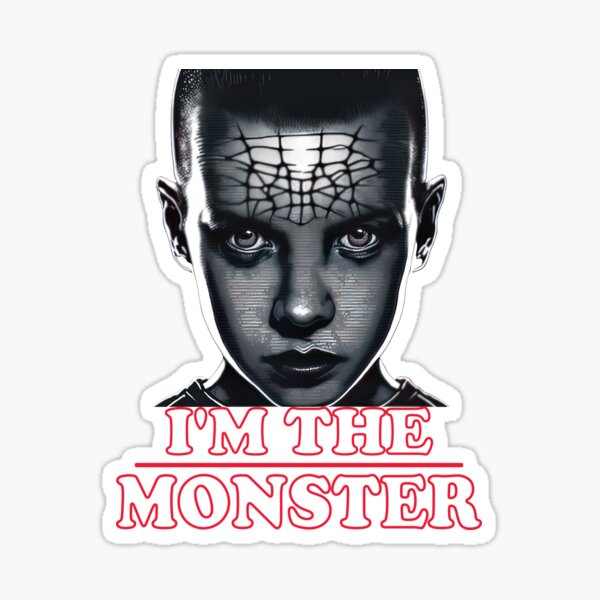 Pegatina «Stranger Things Once Soy el monstruo» de studioP | Redbubble