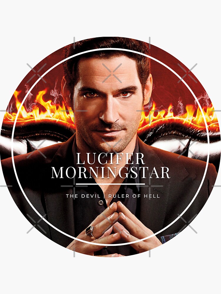 "Lucifer DC" Sticker for Sale by ScorpiosGraphx | Redbubble
