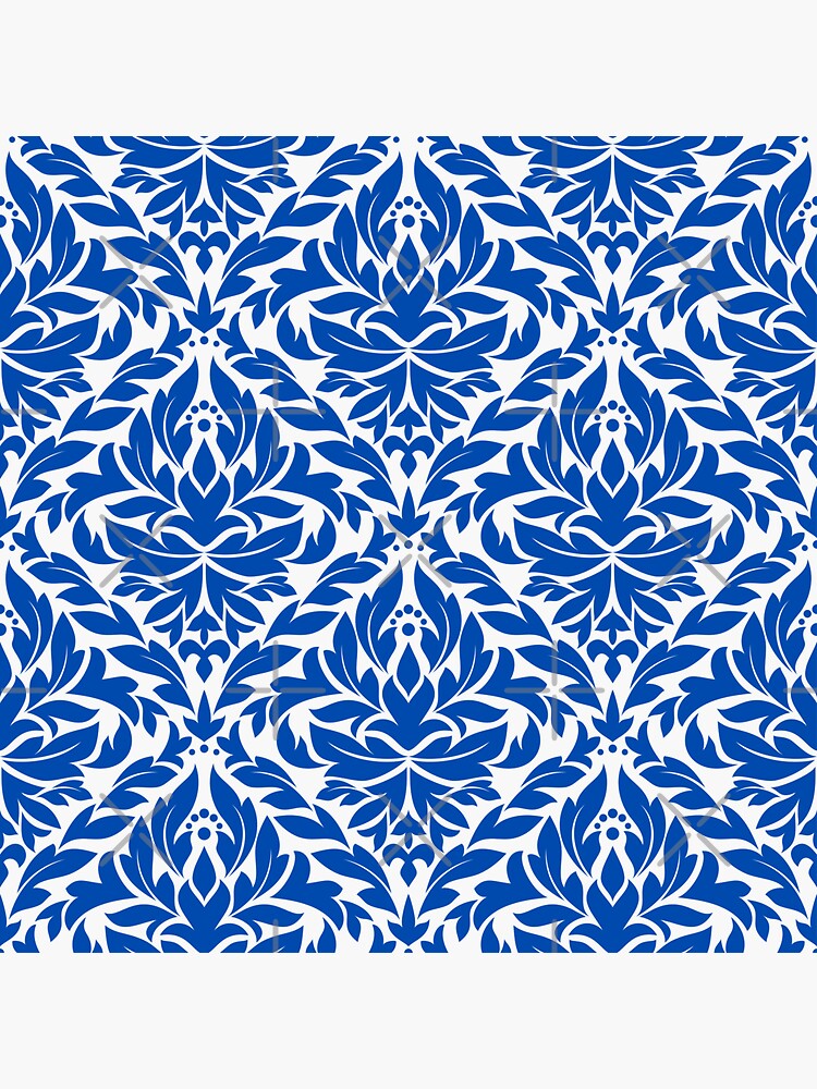 "Arrow Damask Background - Blue" Sticker for Sale by Arrow60 | Redbubble