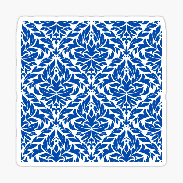 "Arrow Damask Background - Blue" Sticker for Sale by Arrow60 | Redbubble