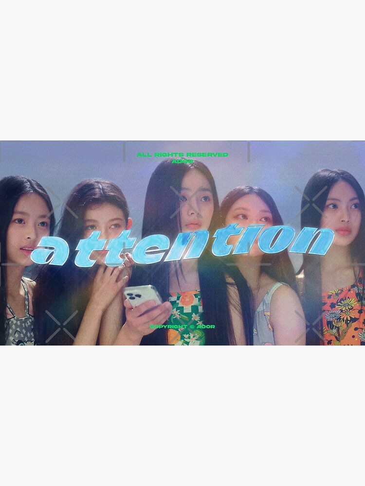 "NewJeans Attention MV Visual" Sticker for Sale by xenocene | Redbubble