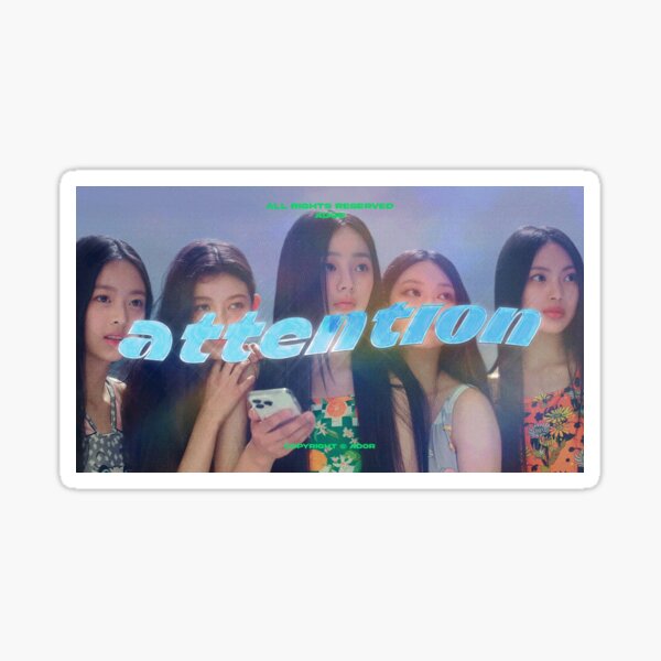 "NewJeans Attention MV Visual" Sticker for Sale by xenocene | Redbubble