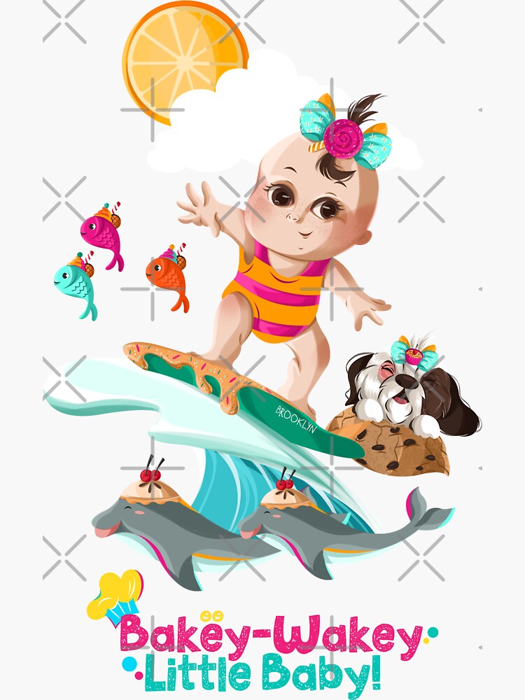 "BWLB #7 - Bakey-Wakey, Little Baby! (Merch Collection)" Sticker for ...