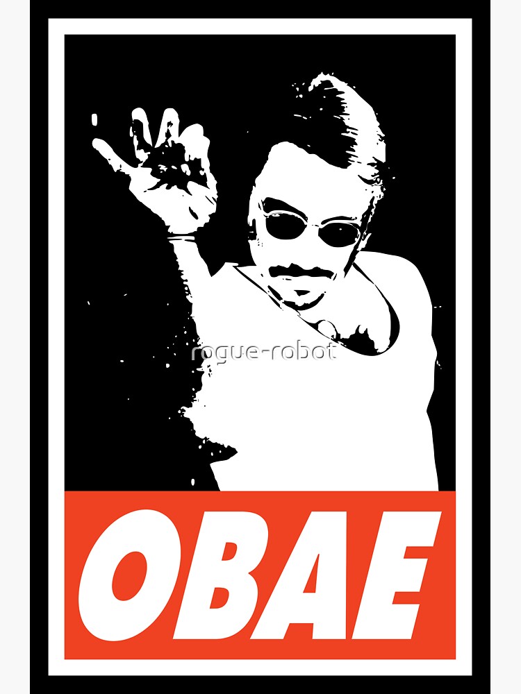 "OBAE" Sticker for Sale by rogue-robot | Redbubble