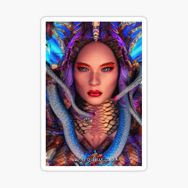 "Medusa" Sticker for Sale by Ai-Artz | Redbubble