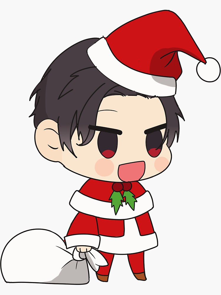 "Lucifer Padoru Sticker" Sticker for Sale by strawberriichii | Redbubble