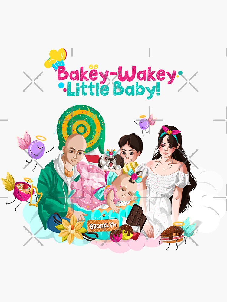"BWLB #9 - Bakey-Wakey, Little Baby! (Merch Collection)" Sticker for ...