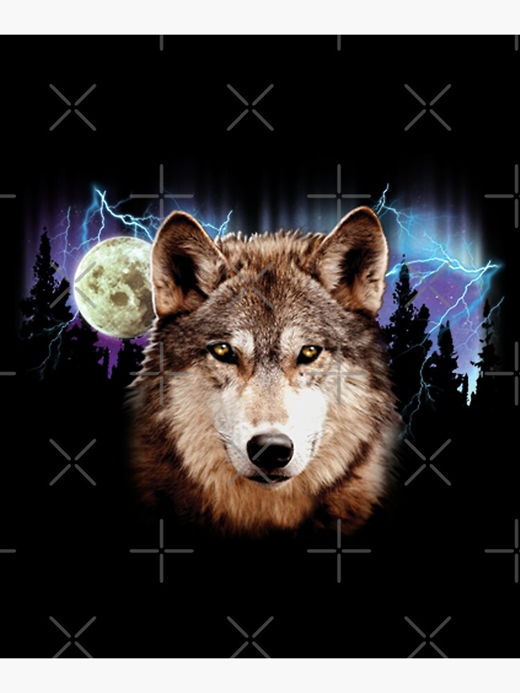 "Wolf Thunder and Lightning" Poster for Sale by kleynard | Redbubble