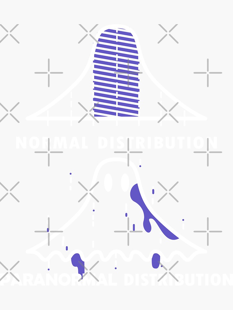 "Paranormal Distribution" Sticker for Sale by miyb | Redbubble