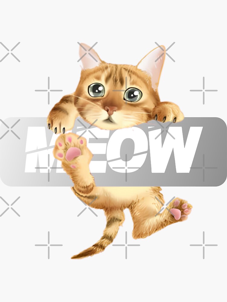 "Sad Cat in Grunge" Sticker for Sale by Vlaki | Redbubble