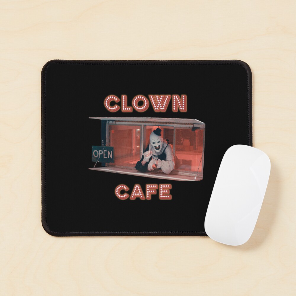 "Terrifier Clown Cafe" Sticker for Sale by lavbitne | Redbubble
