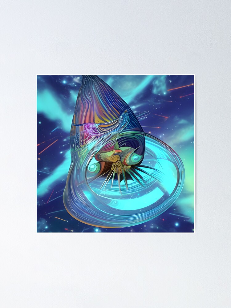 "Nautilus Alien in Space" Poster for Sale by SmartPufferFish | Redbubble