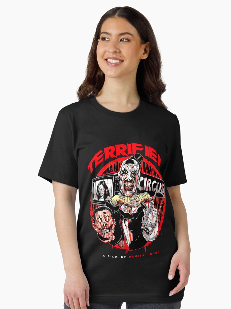 "Terrifier Smile Officially" Essential T-Shirt for Sale by oliviamaer ...