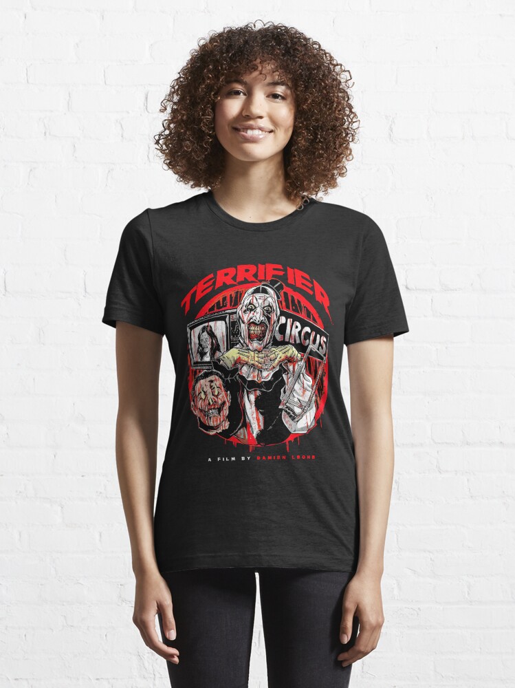 "Terrifier Smile Officially" Essential T-Shirt for Sale by oliviamaer ...