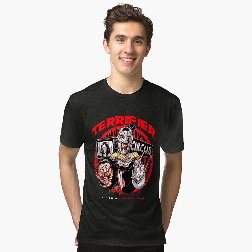 "Terrifier Smile Officially" Essential T-Shirt for Sale by oliviamaer ...