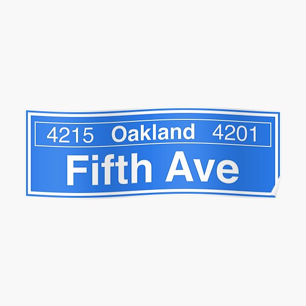 "Fifth Avenue Street Sign" Poster for Sale by azulxzzz | Redbubble