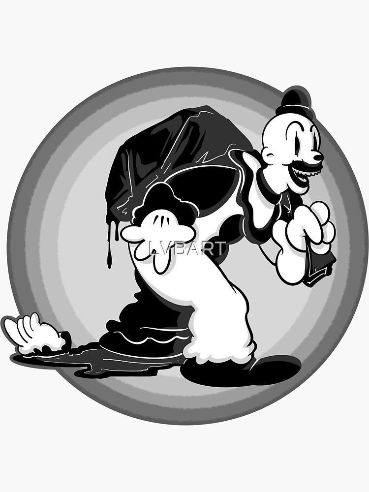 "Rubber Hose Art" Sticker for Sale by LVBART | Redbubble