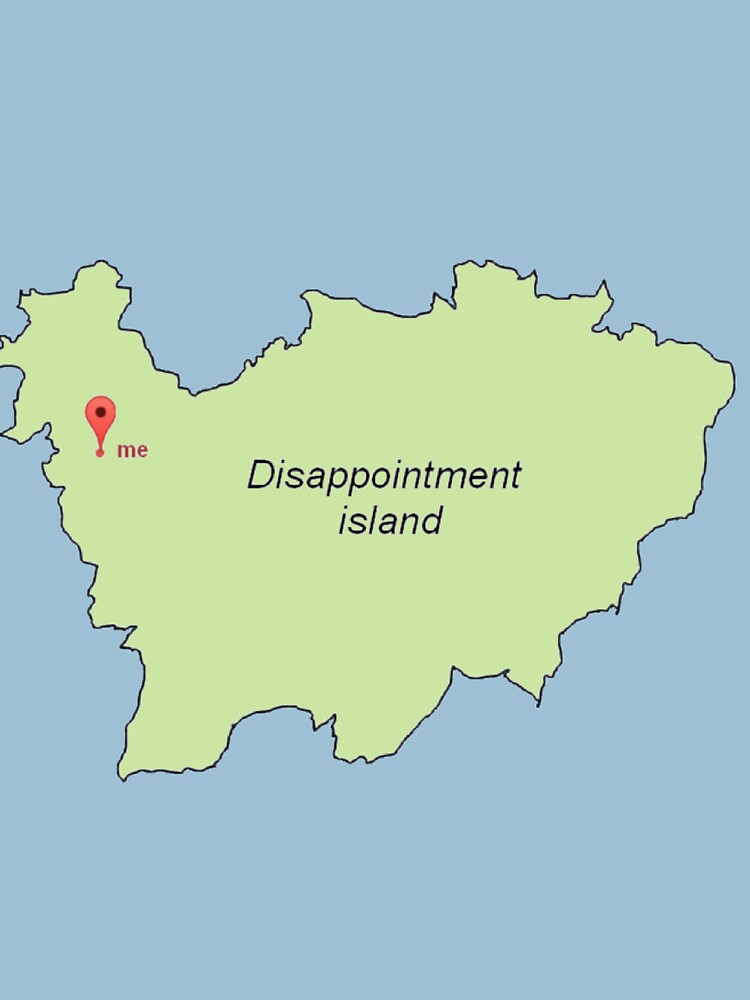 "disappointment island" T-shirt for Sale by jokapi | Redbubble | place ...