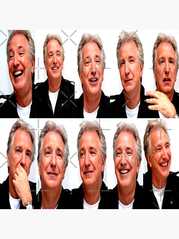 "Alan rickman " Sticker for Sale by tar1 | Redbubble