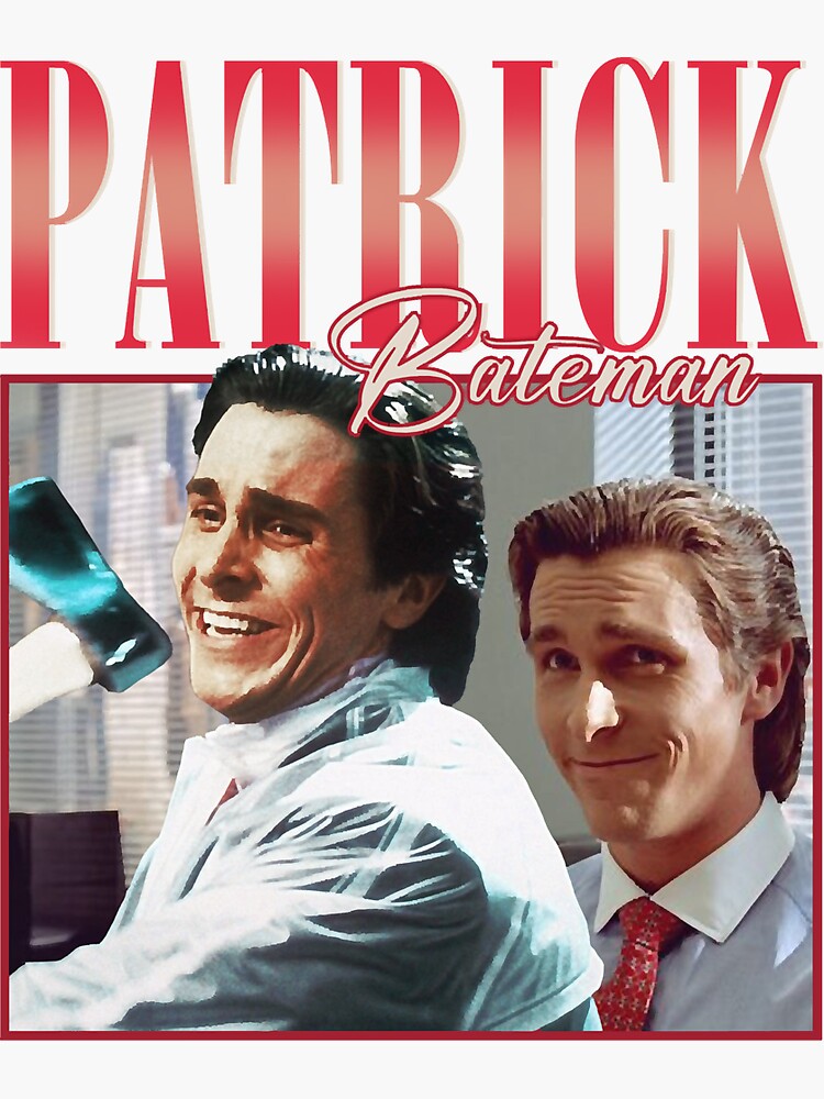"Patrick Bateman red smile" Sticker for Sale by Dianelingsworth | Redbubble