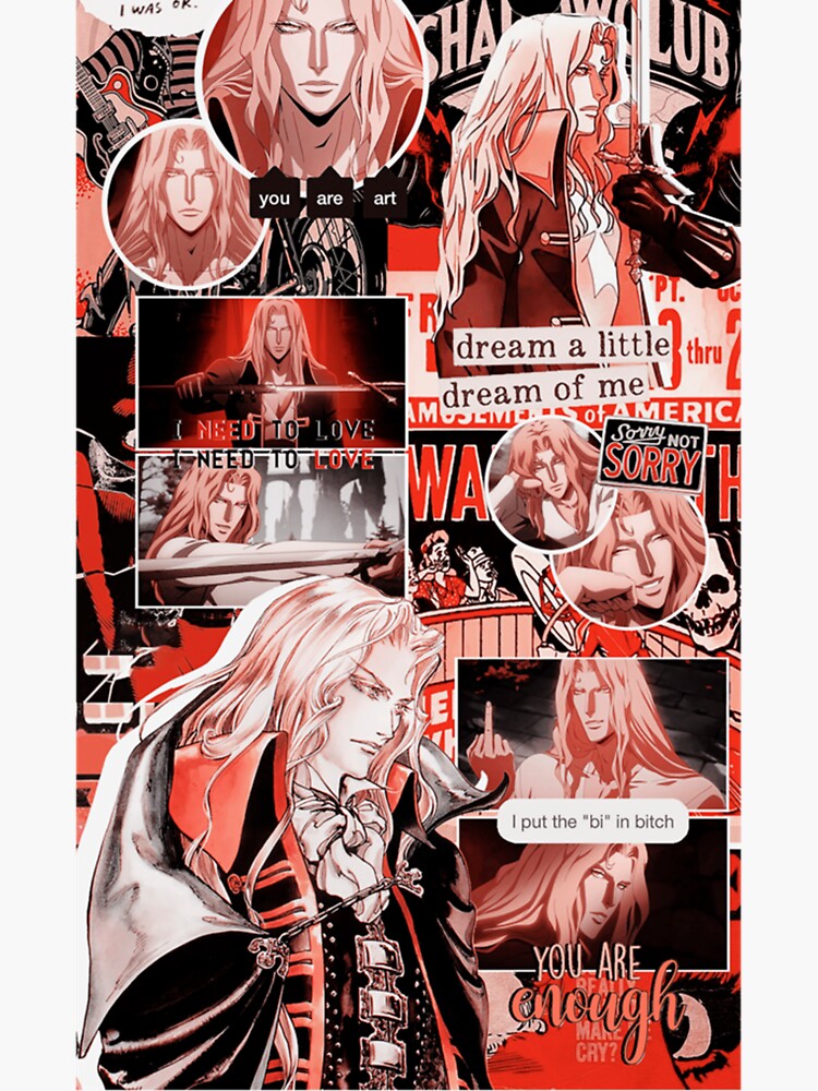"Alucard Perfect Gift For Fan" Sticker for Sale by RosHunt | Redbubble