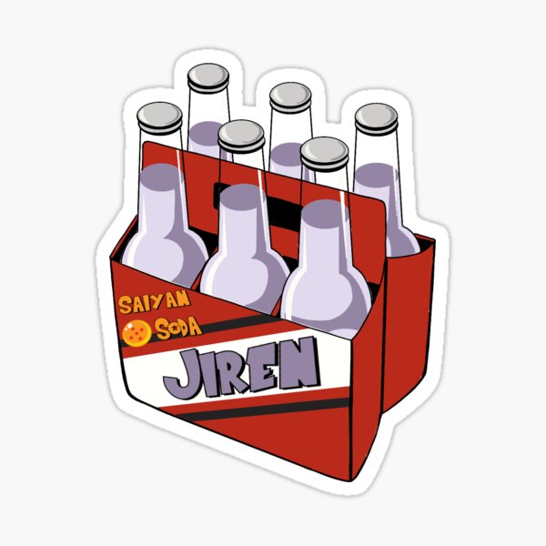 "Saiyan Soda - Jiren - Dragon Ball " Sticker for Sale by HHGizmo ...