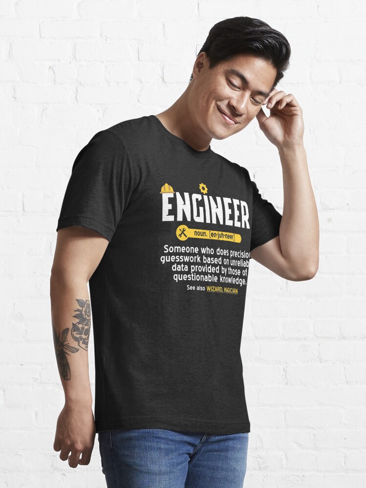 "ENGINEER DEFINITION - FUNNY ENGINEER TEE - FUNNY ENGINEERING T-SHIRT ...