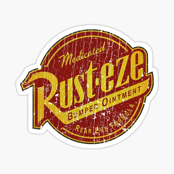 "Auto Racing Rust-eze Bumper Ointment 1990 " Sticker for Sale by ...