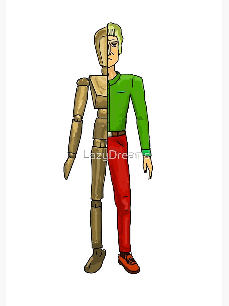 "Half Man (Color)" Art Print for Sale by LazyDreams | Redbubble