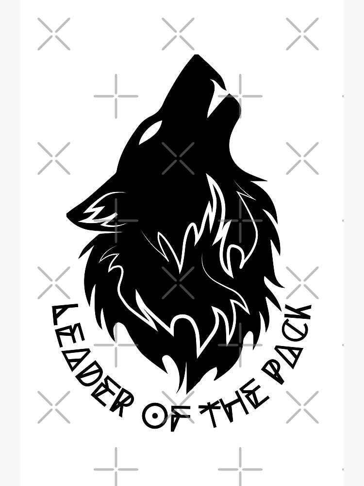 Póster «Líder de la manada - Cabeza de lobo alfa aullador 2» de ...