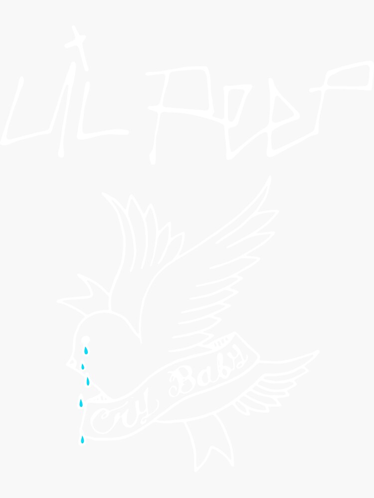"Cry Baby Albums Cover Classic, Lil-Peep Rapper" Sticker for Sale by ...