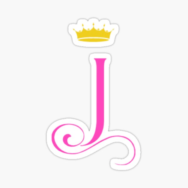 "Letter J" Sticker for Sale by Tasnim55 | Redbubble