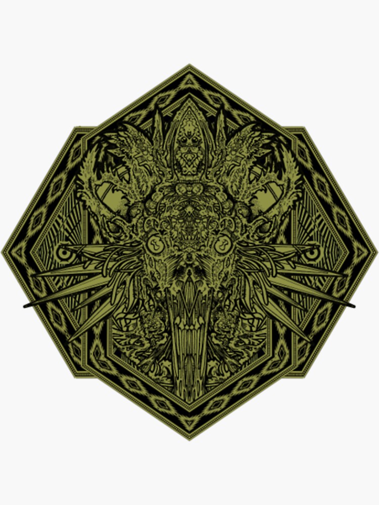 "Esoteric Portal Totem Guardian 3rd Eye Demonoid" Sticker for Sale by ...