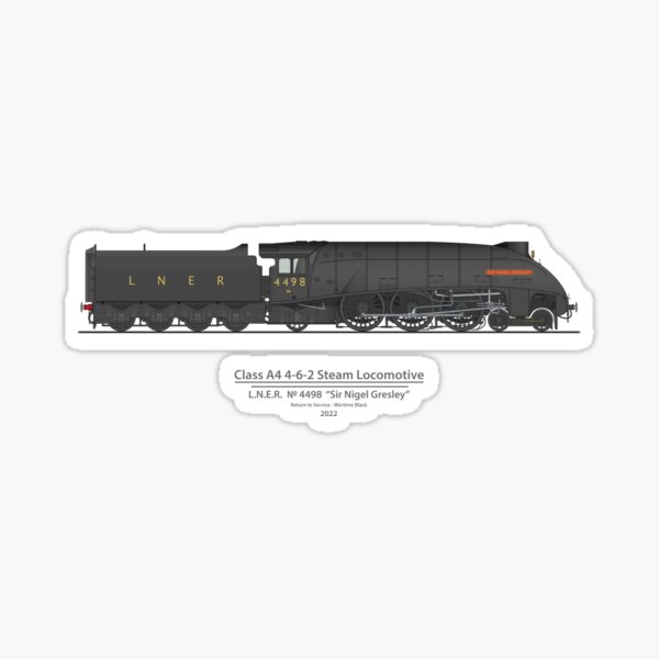 "4498 Sir Nigel Gresley Return To Service 2022" Sticker for Sale by ...