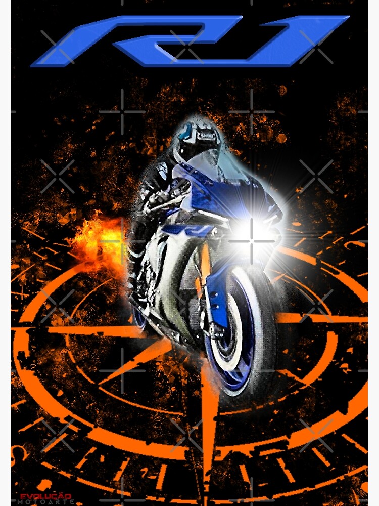 "YZF R1 Yamaha SBK" Poster for Sale by Evomotoarte | Redbubble