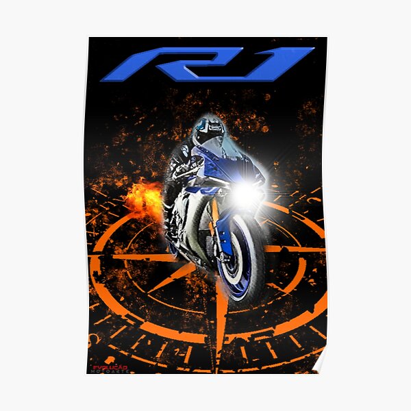 "YZF R1 Yamaha SBK" Poster for Sale by Evomotoarte | Redbubble