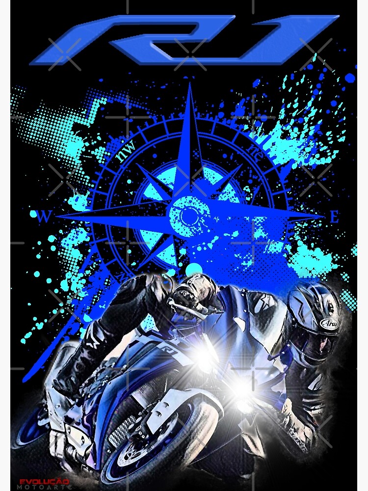 "Yamaha YZF R1 2022 " Poster for Sale by Evomotoarte | Redbubble