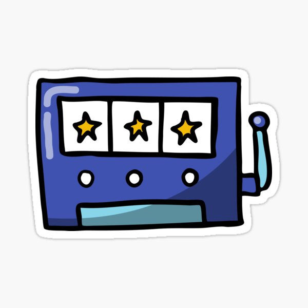 "slot machine" Sticker for Sale by zizimentos | Redbubble