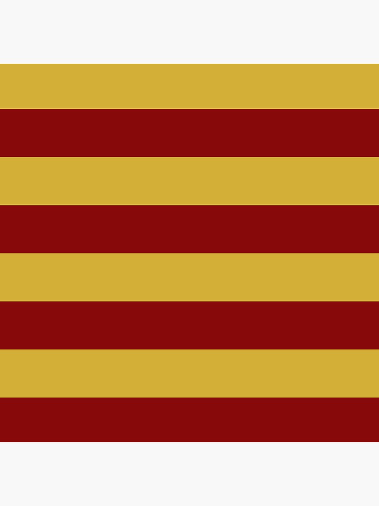 "Large Dark Red and Gold Stripes | Horizontal Stripe" Sticker for Sale ...