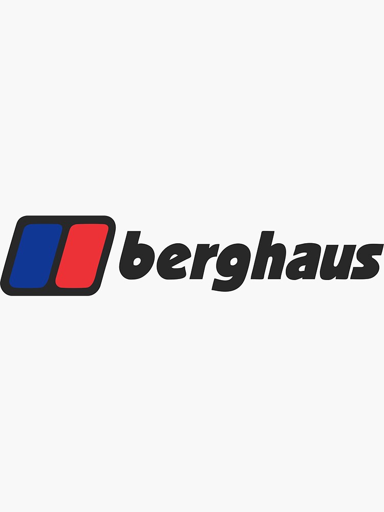 "outdoor - berghaus black logo" Sticker for Sale by sandraberker ...