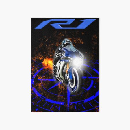 "Yamaha R1 Rider" Art Board Print for Sale by Evomotoarte | Redbubble