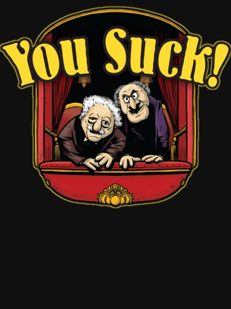 "Statler and Waldorf " T-shirt for Sale by Artspacy | Redbubble ...