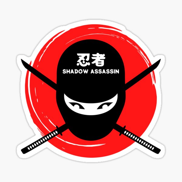 "Japanese ninja face" Sticker for Sale by Mitinagroup | Redbubble