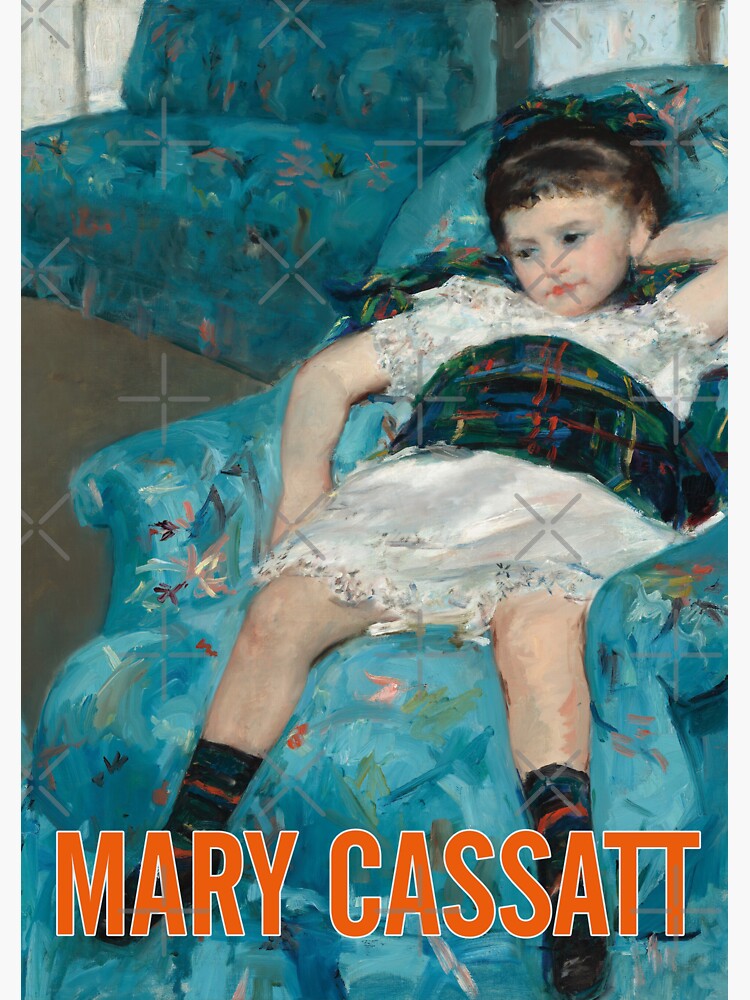 "Mary Cassatt Kleines Mädchen im blauen Fauteuil, schönes ...