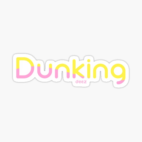 "dunking" Sticker for Sale by jjartanddrawing | Redbubble