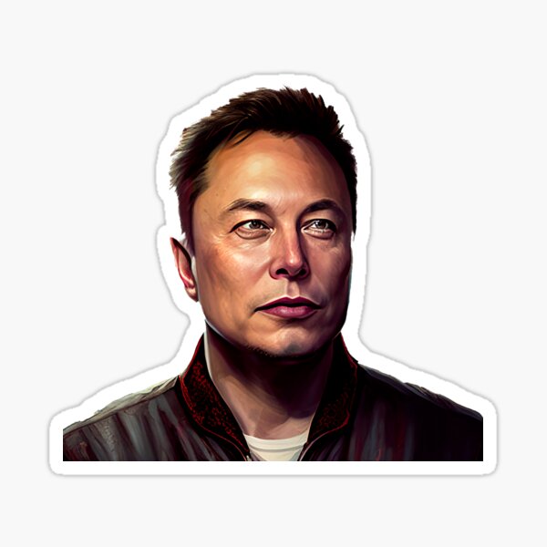 "Elon Musk" Sticker for Sale by RevivalPopShop | Redbubble